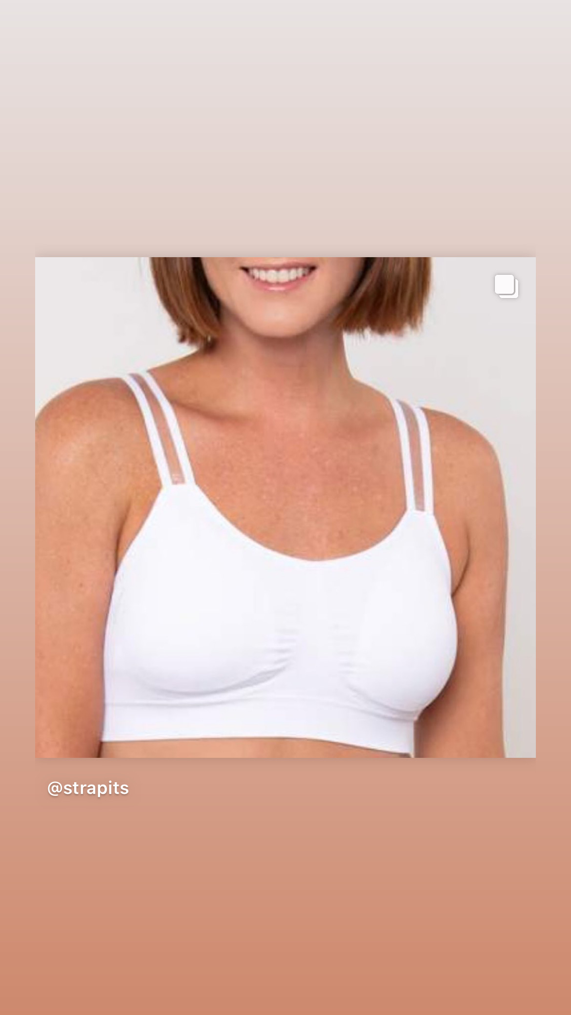 Strap Its One Size Bralette With Sheer Strap Strap Its